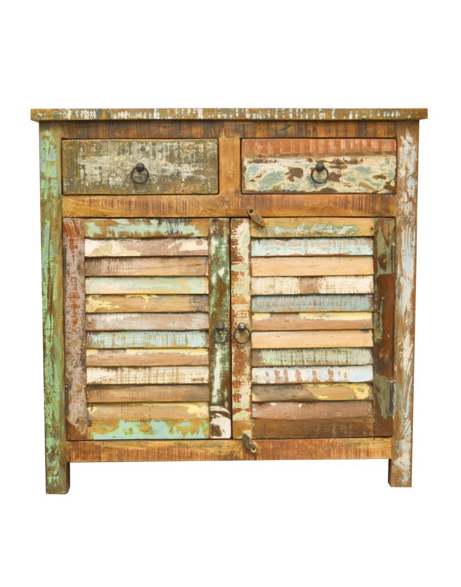 Recycled Timber Relaimed Shutter Sideboard Cabinet