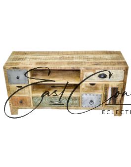 Rustic Multi-drawer Vintage TV Unit