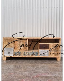 Scandinavian Vintage Timber Retro Entertainment Unit TV Stand